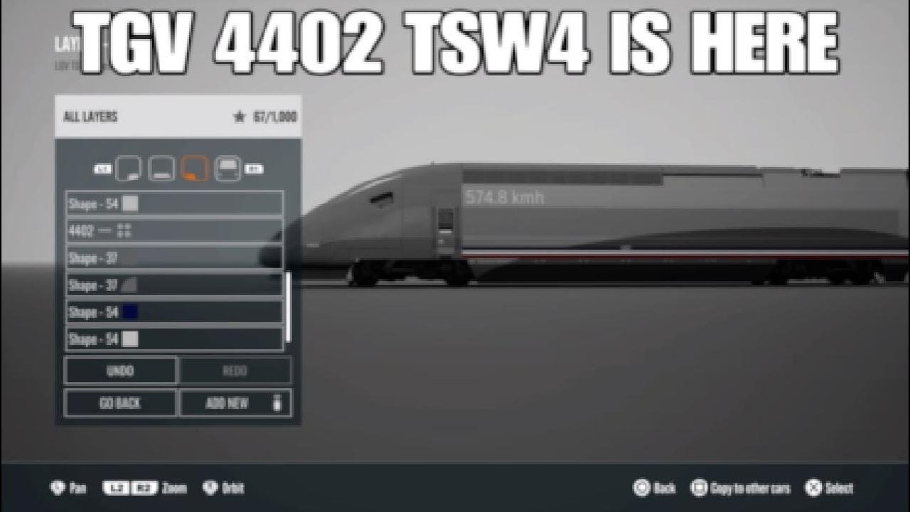 TSW4 TGV 4402 Tour trailer - YouTube