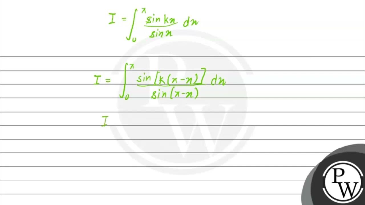 The value of the integral \( \int_{0}^{\pi} \frac{\sin k x}{\sin x} d x \) ( \( k \) is aneven i ...