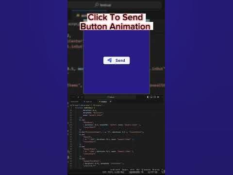 Click To Send Button Animation HTML CSS JavaScript #shorts - YouTube