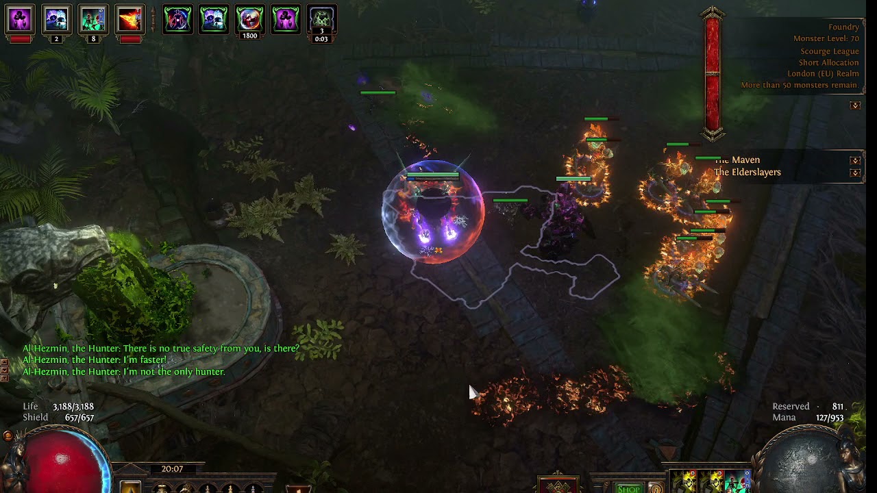 [POE 3.16] Minion Instability/Infernal Army Golems - AL-HEZMIN - YouTube