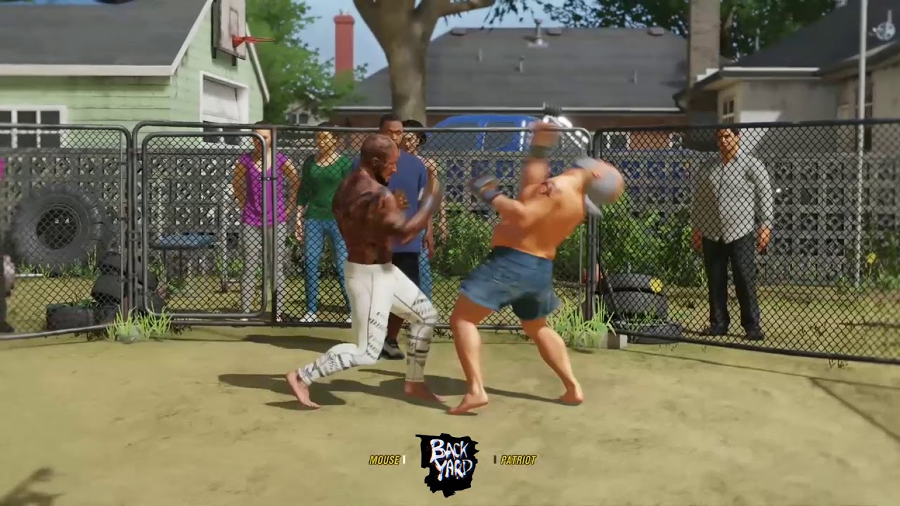 BACKYARD | BOXE | MIGHTY MOUSE vs THE PATRIOT - YouTube