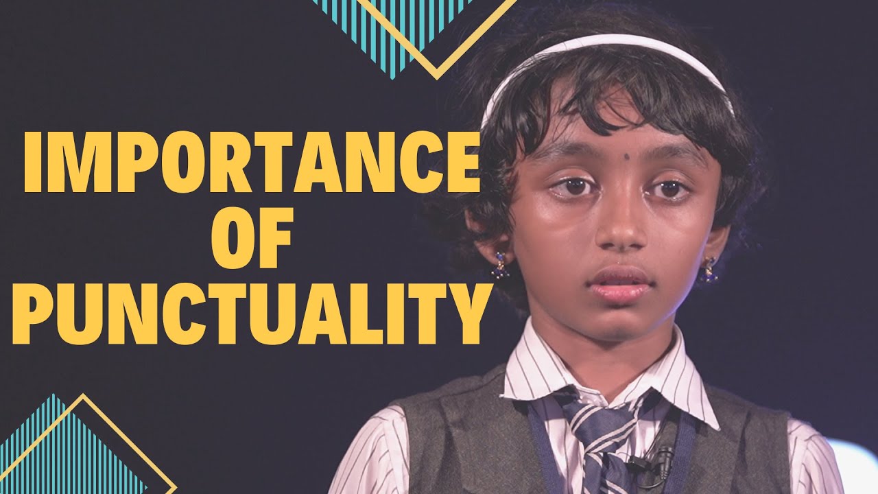 Importance of Punctuality | Speech by Grace Maria Joshy | Jai Rani ...