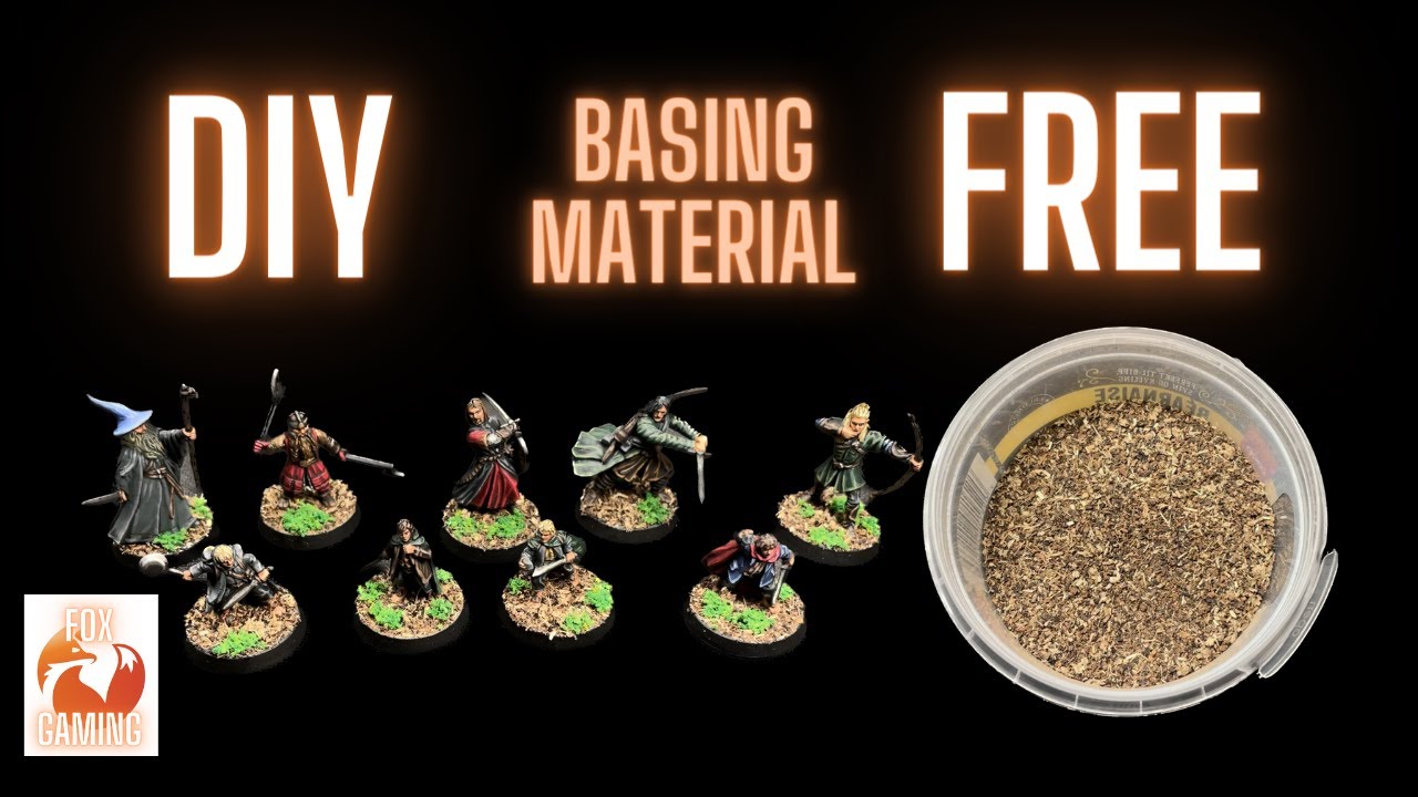 Make your own FREE basing material (for miniatures and terrain) - YouTube