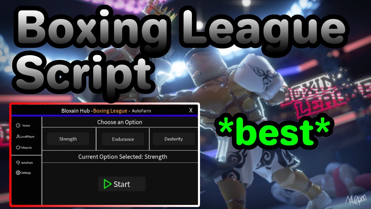 Boxing League OP Script, Autofarm, All Secrets, Teleports, Speed + More ...