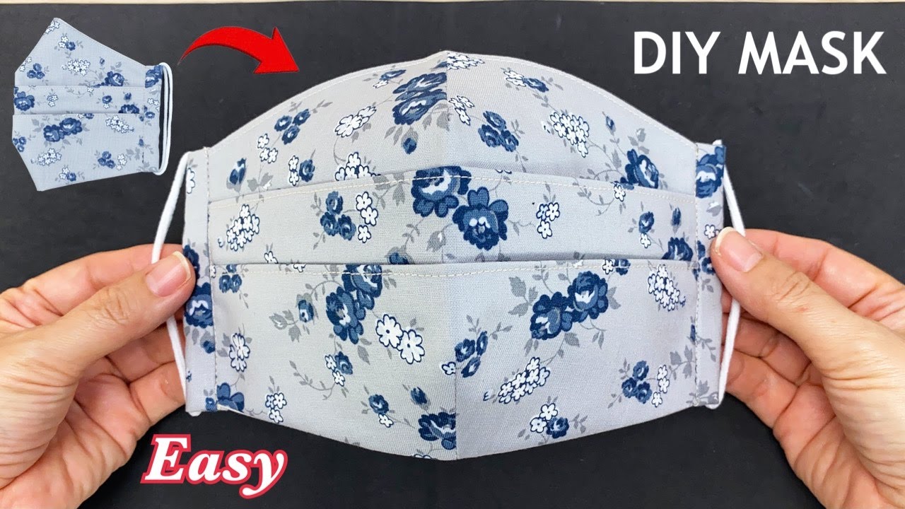 New Style 3D Mask! Diy Breathable Face Mask Easy Pattern Sewing ...