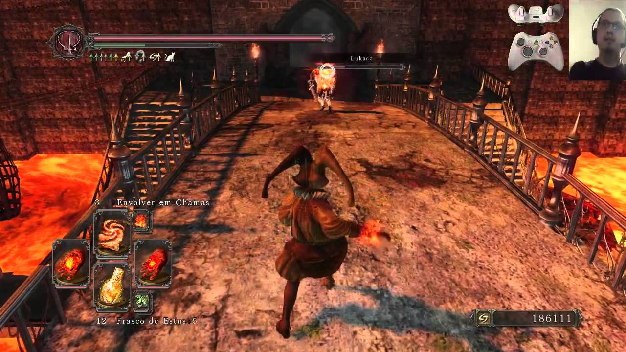 DARK SOULS 2 PVP - COSPLAY JESTER THOMAS [PYRO ONLY BUILD] Part 2 - YouTube