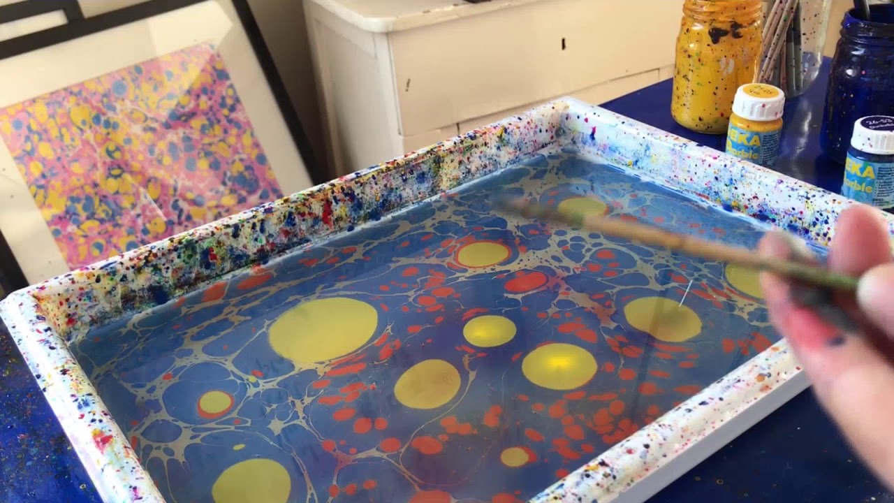 Marbling Paints: 3 Brands on Test | Test #3 Deka Marble - YouTube