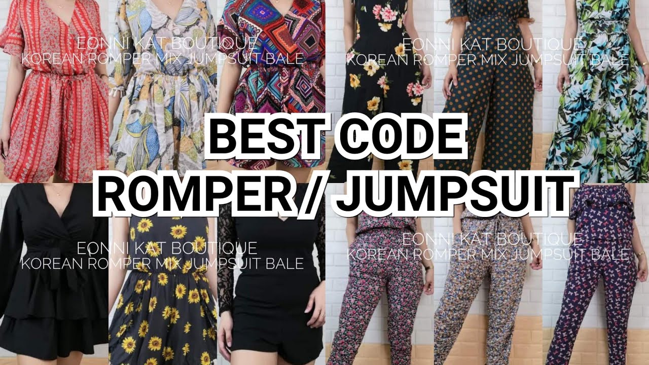 Pinaka BEST CODE ng ROMPER / JUMPSUIT Korean Bale | Jean Cacho - YouTube