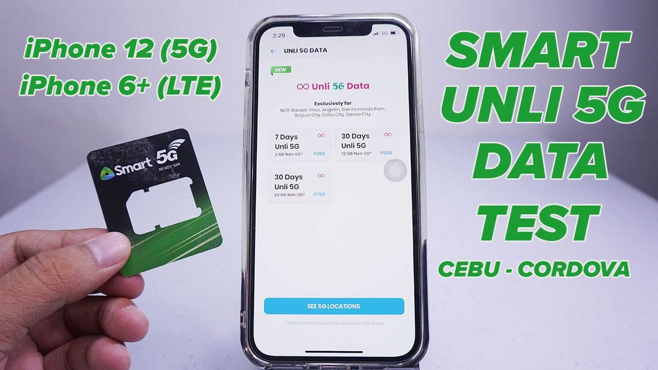 SMART UNLI 5G DATA TEST | 5G AND NON 5G PHONE | ELIGIBLE AND NON ...