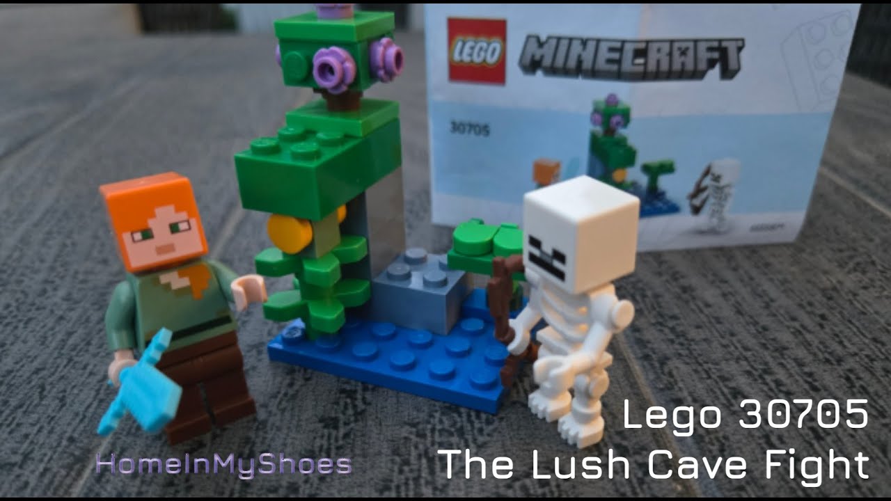 Lego 30705 - The Lush Cave Fight (Minecraft) - YouTube