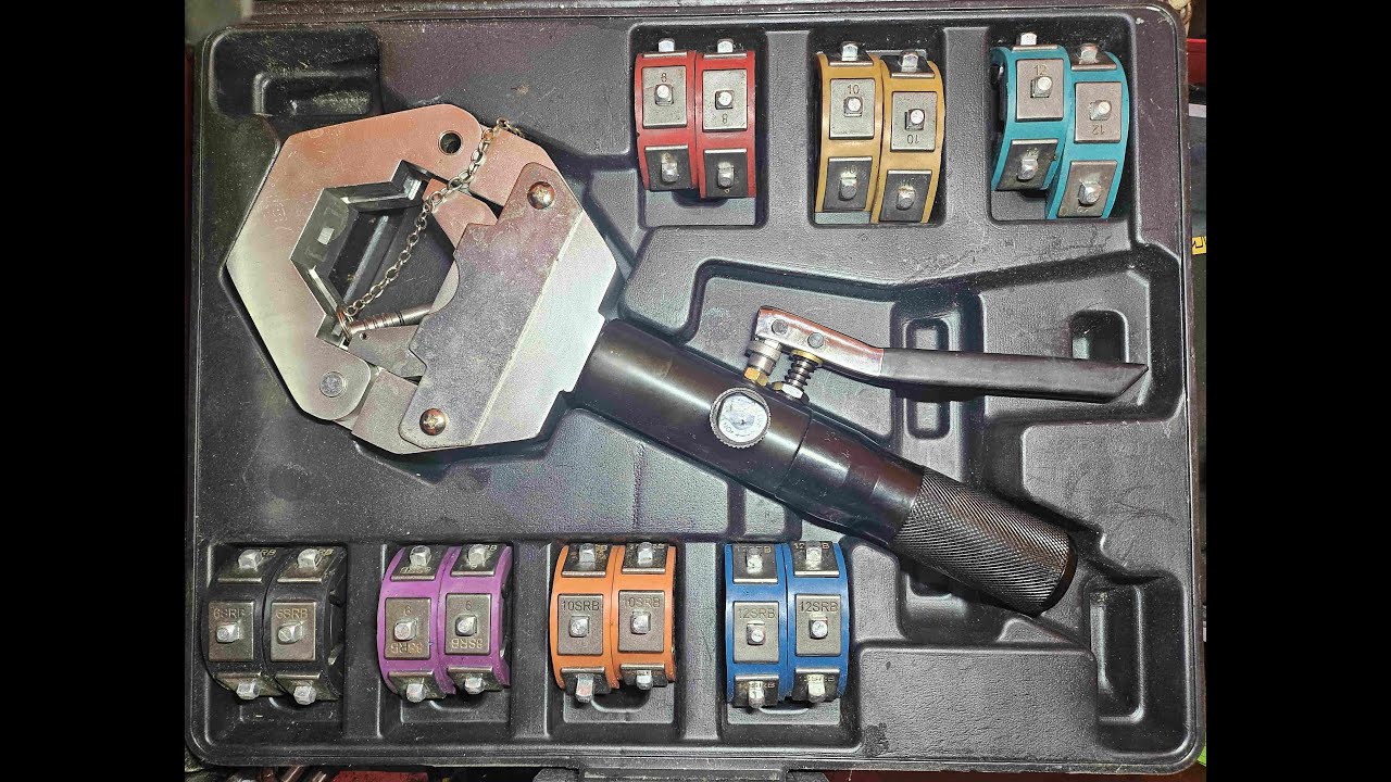 Hydra-Krimp 1500 Clamping Tool. A Review and Demonstration - YouTube