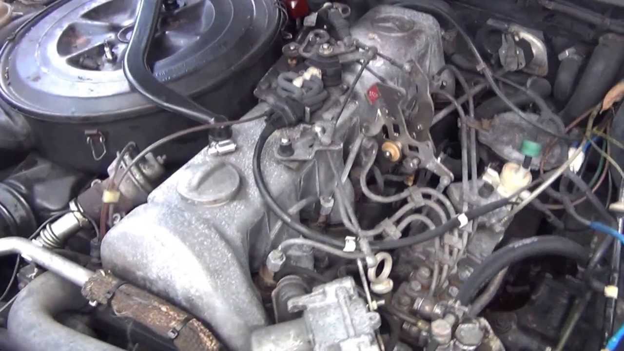 Diesel Mercedes OM617 Running - YouTube