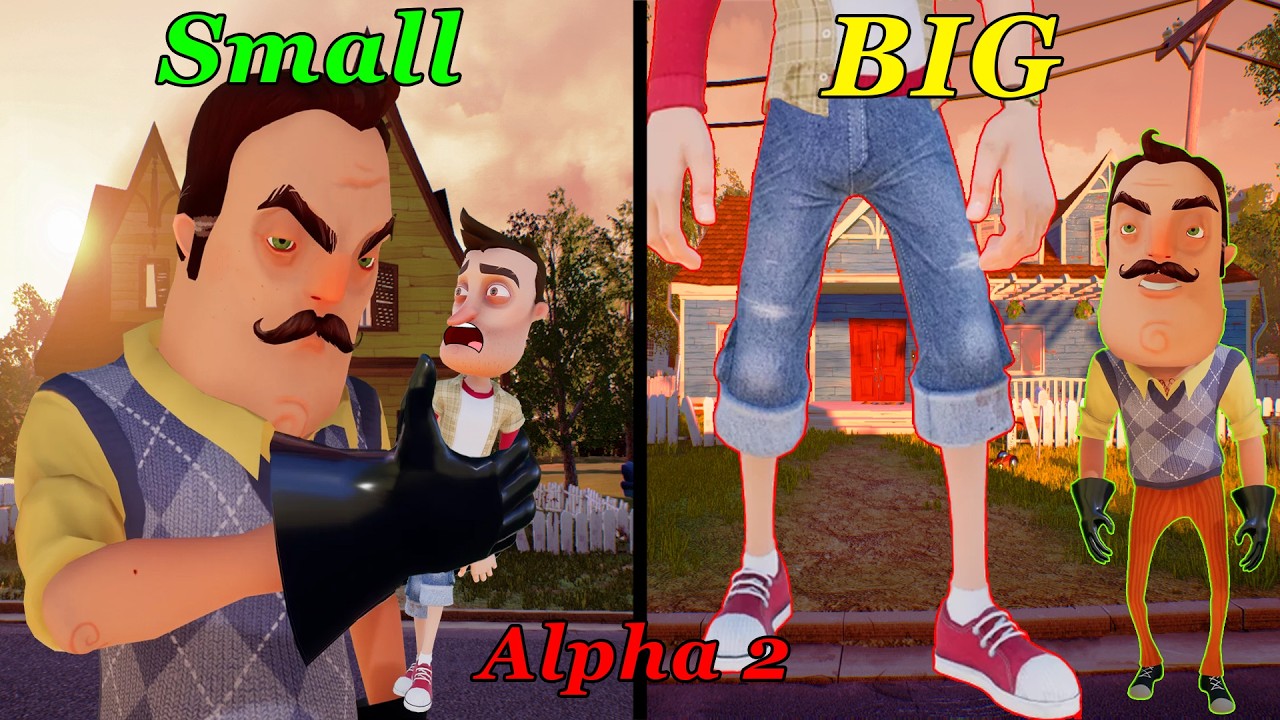 Hello Neighbor Alpha 2 Funny Moments - YouTube