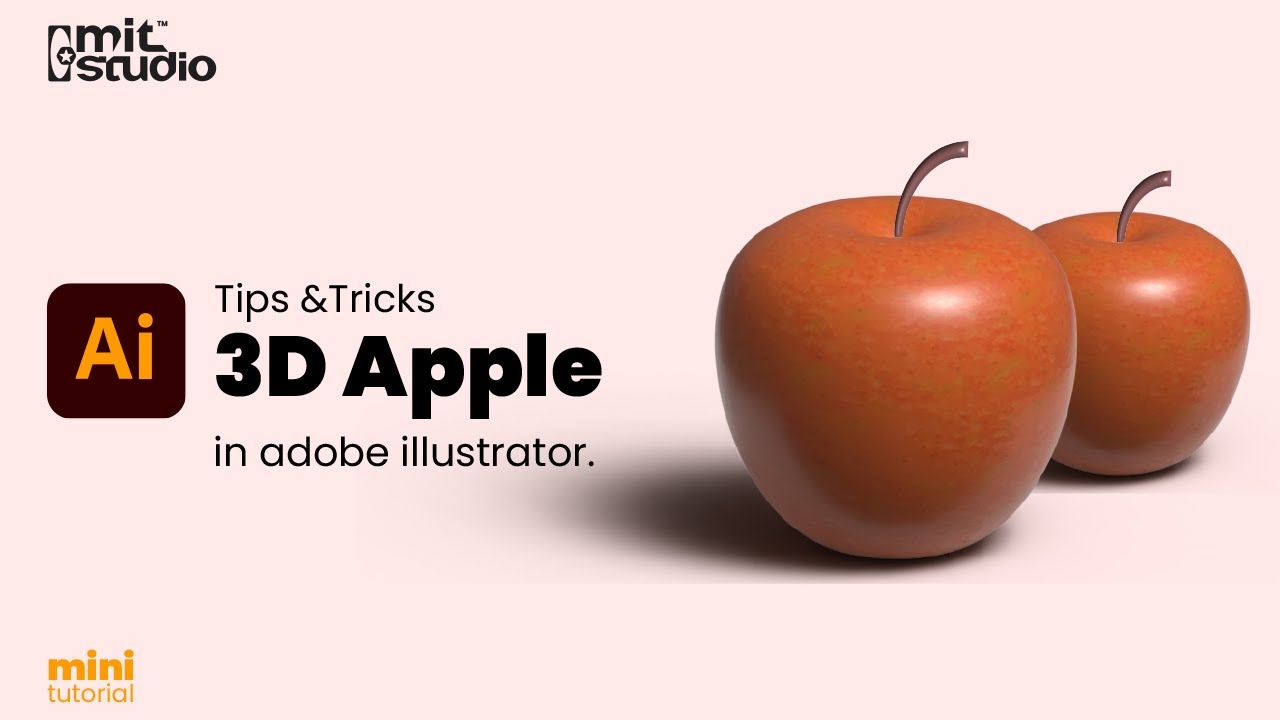 How to Create a 3D Apple in Illustrator | Full Tutorial 🍎 - YouTube