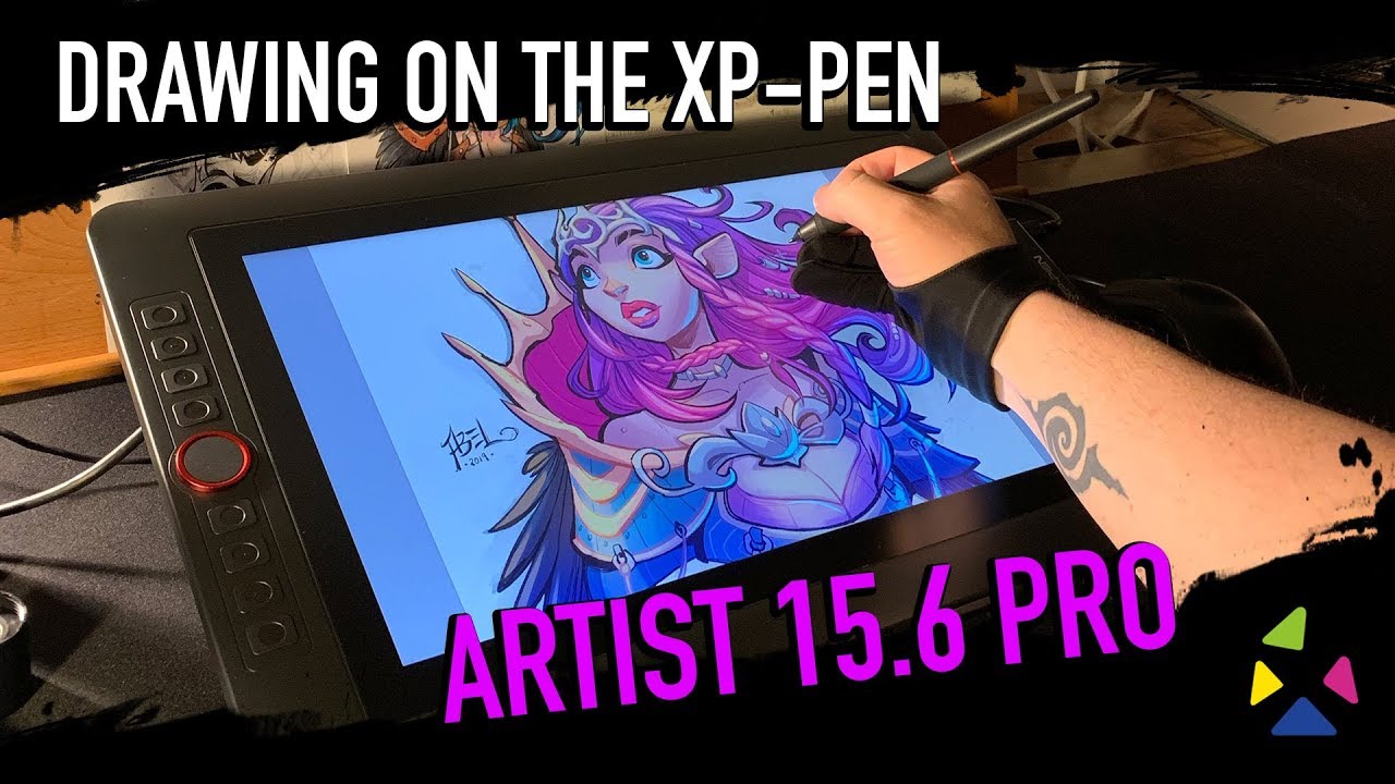 Drawing On The Xp Pen Artist 156 Pro Youtube