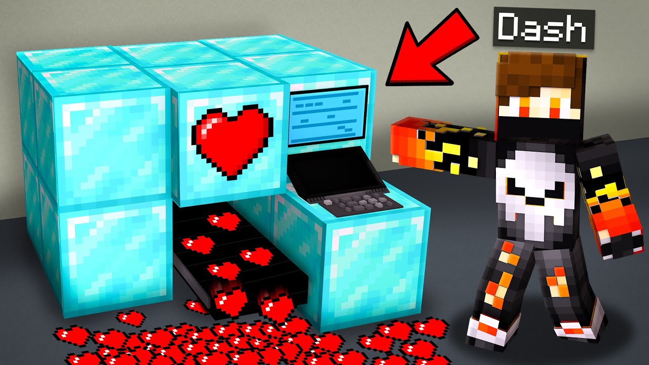 Dash Made A Heart Factory in MINECRAFT..... - YouTube