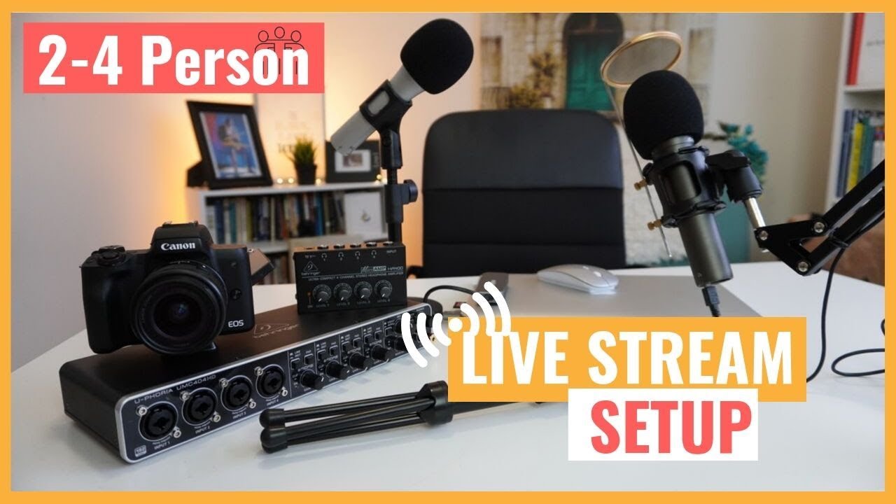 4 Person Live Stream Setup with Canon M50 [with autofocus] | Full Gear ...