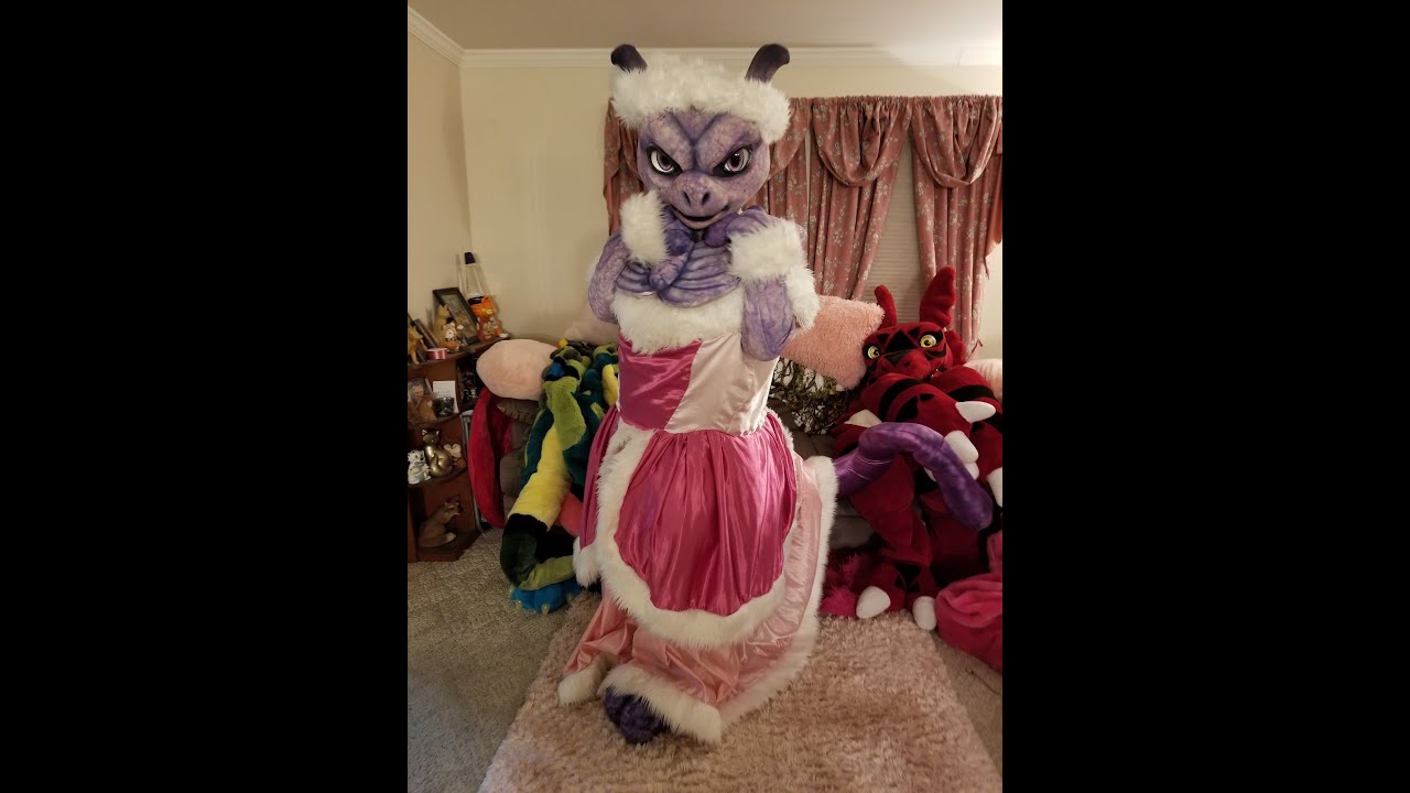 Mewtwo pink princess fluff full suit video - YouTube