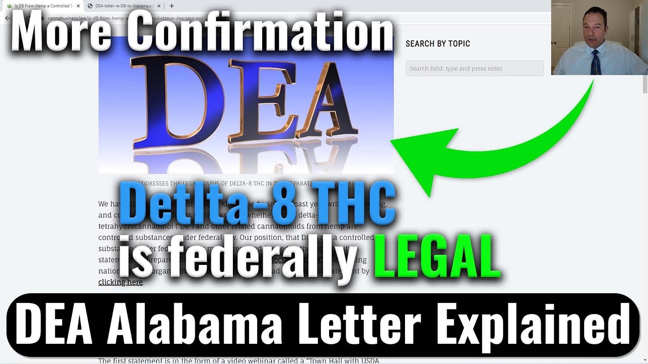 DEA Alabama Letter Explained - More Confirmation Delta-8 is Federally ...