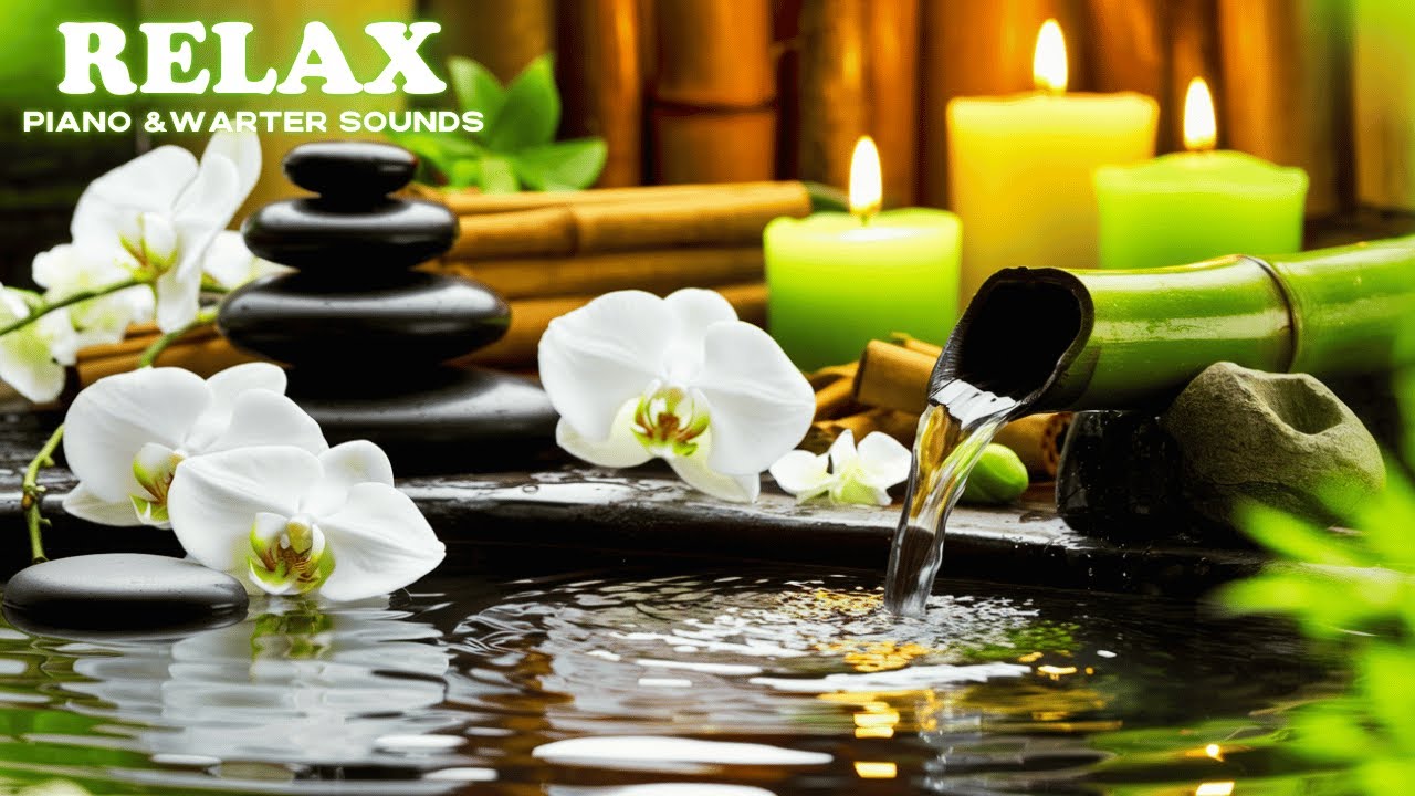 Tranquil Piano & Water Sounds | Spa Relaxation & Sleep Meditation Music ...