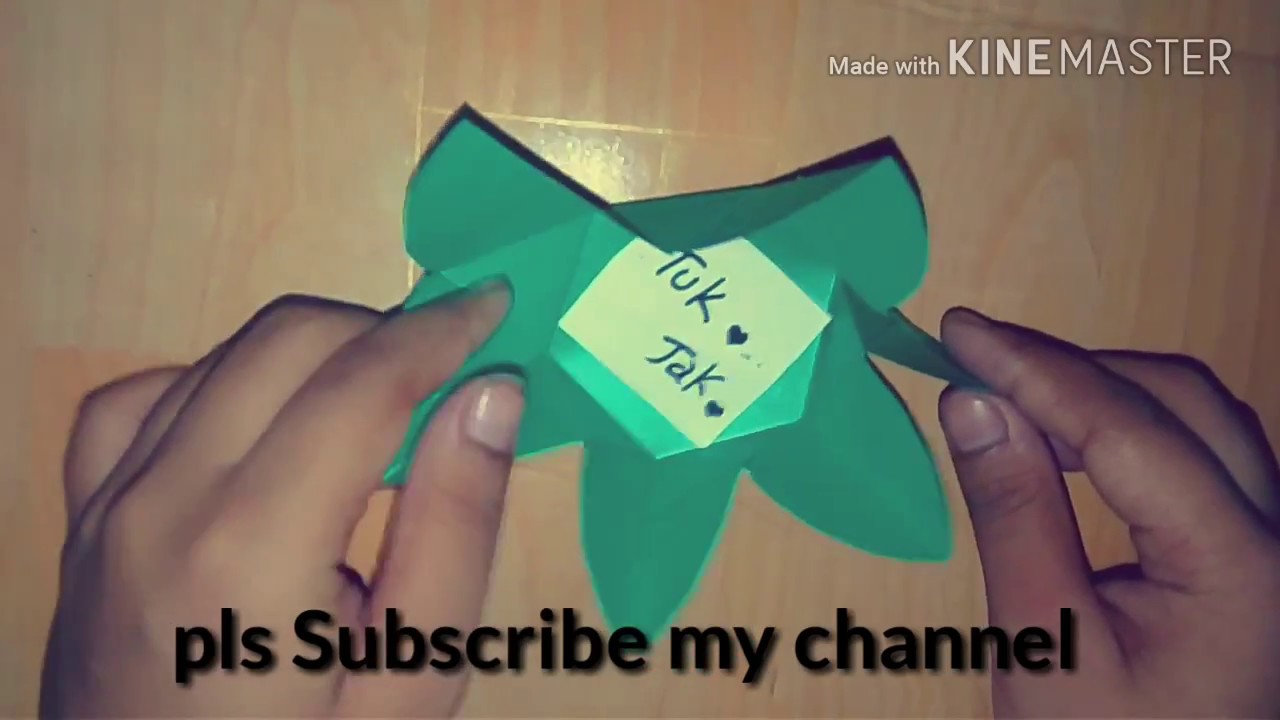 how to make a paper flower envelope card easily.. - YouTube