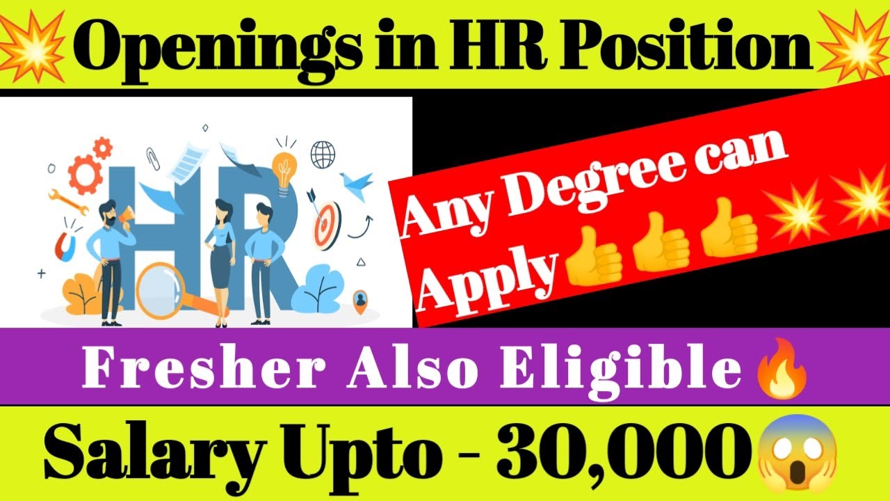 💥Urgent Requirement For HR Position | 50 Plus vacancy | Fresher can ...