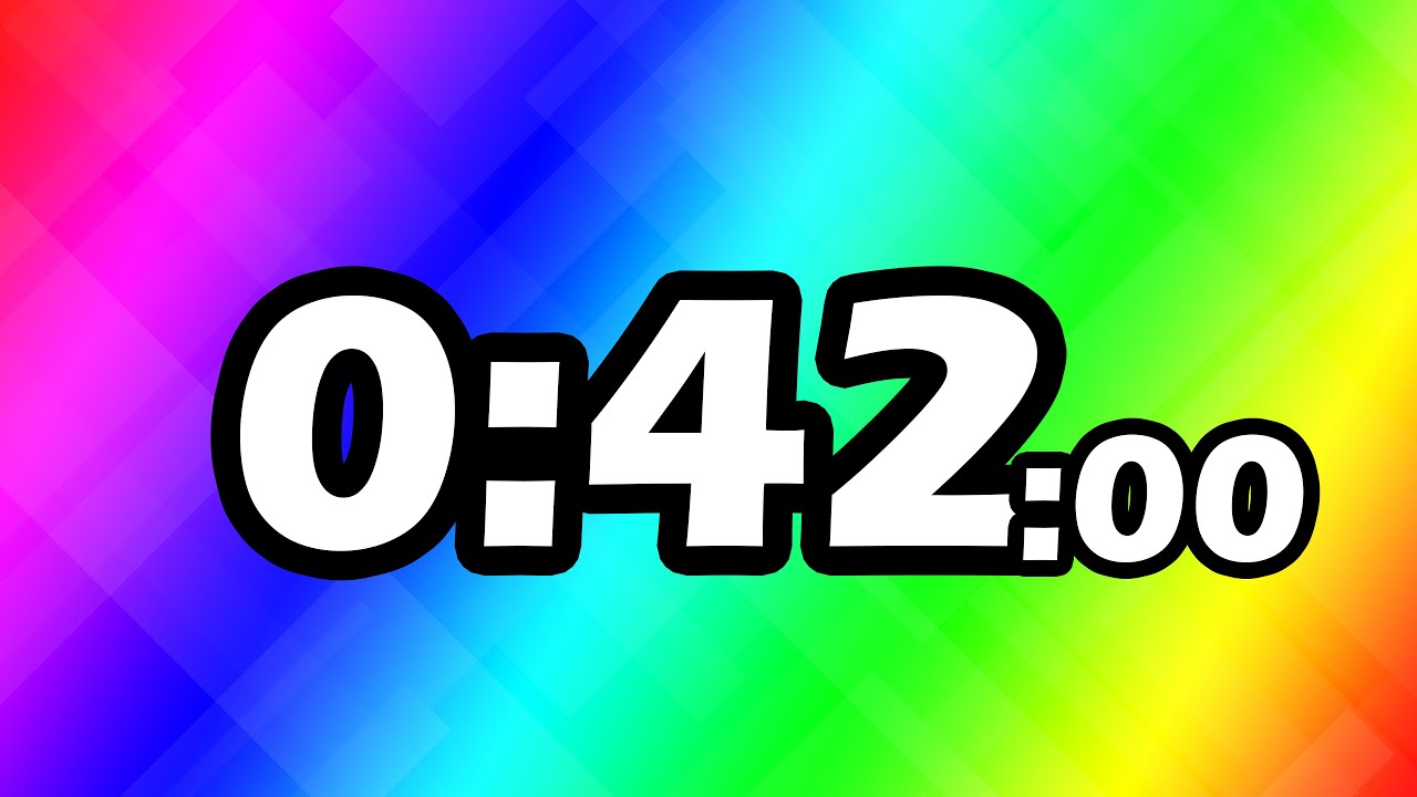 42 Second TIMER Countdown - YouTube