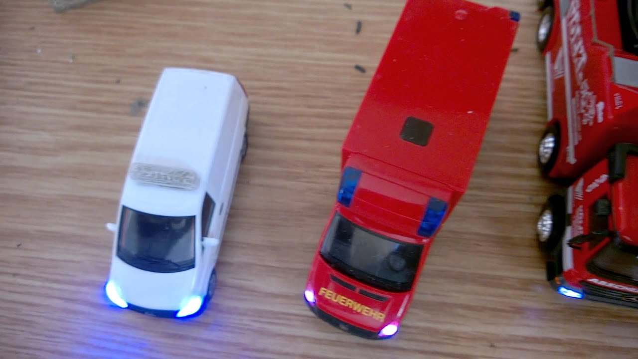 Emergency vehicles HO scale LED lights - YouTube