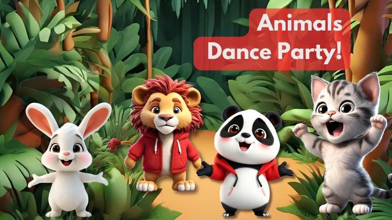 Get Ready for a WILD Animal Dance Party for KIDS! by #sharktunes - YouTube
