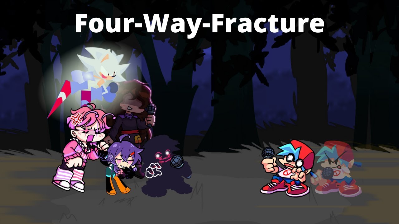 Fnf Requested By Ethan Hartley Team Evil Kou Sing Four Way Fracture Playable Youtube