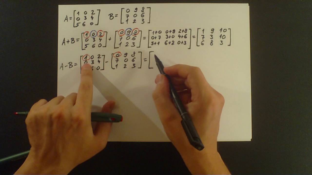 Matrice. Osnovne racunske operacije sa matricama. Sabiranje, oduzimanje i mnozenje konstantom ...