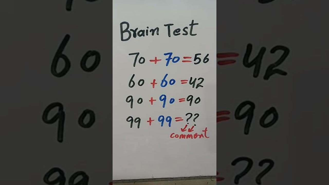 Math IQ test for genuis. - YouTube