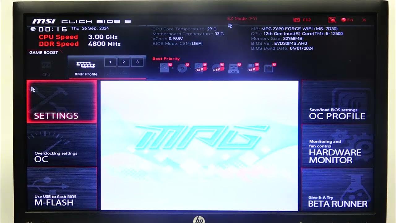 MSI MPG Z690 Force WiFi - How to Enable/Disable MSI Fast Boot? | Speed Up BIOS Boot Time - YouTube