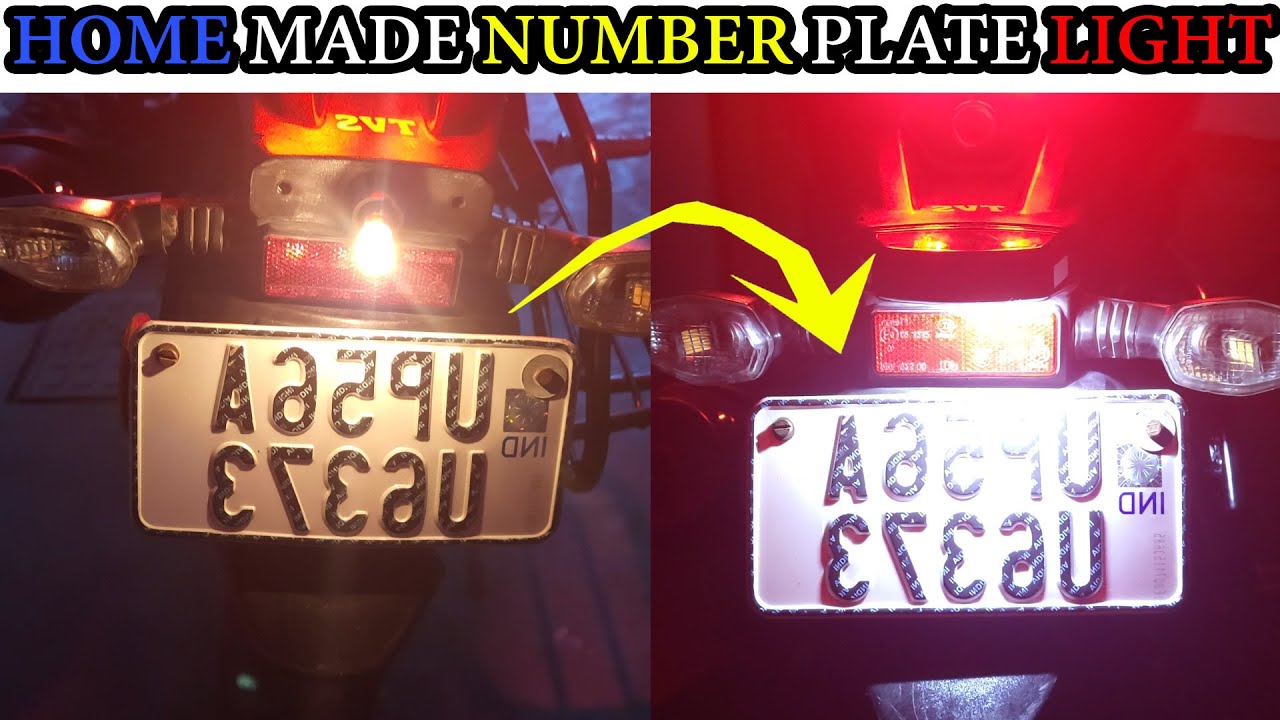 Can a HOMEMADE LED Number Plate Really Make Your Bike STAND OUT? - YouTube