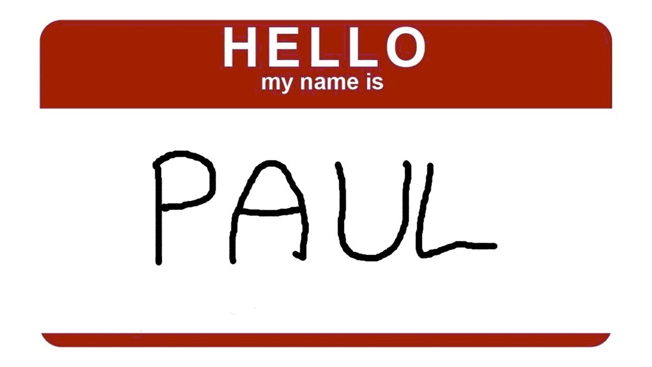"Hello, My name is Paul." (By Pastor Fred Bekemeyer) - YouTube