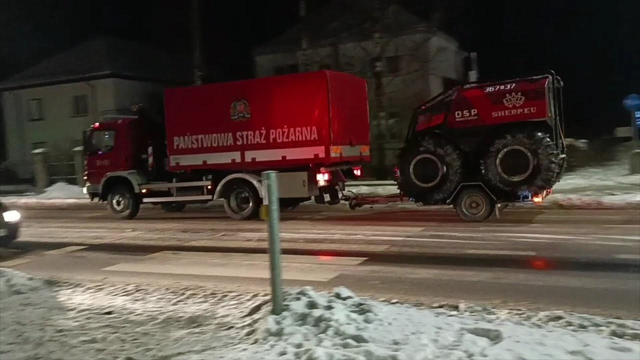 [HIT] Przejazd niealarmowy 361[B]81 SCKw - JRG Łomża z SHERPEM z OSP ...