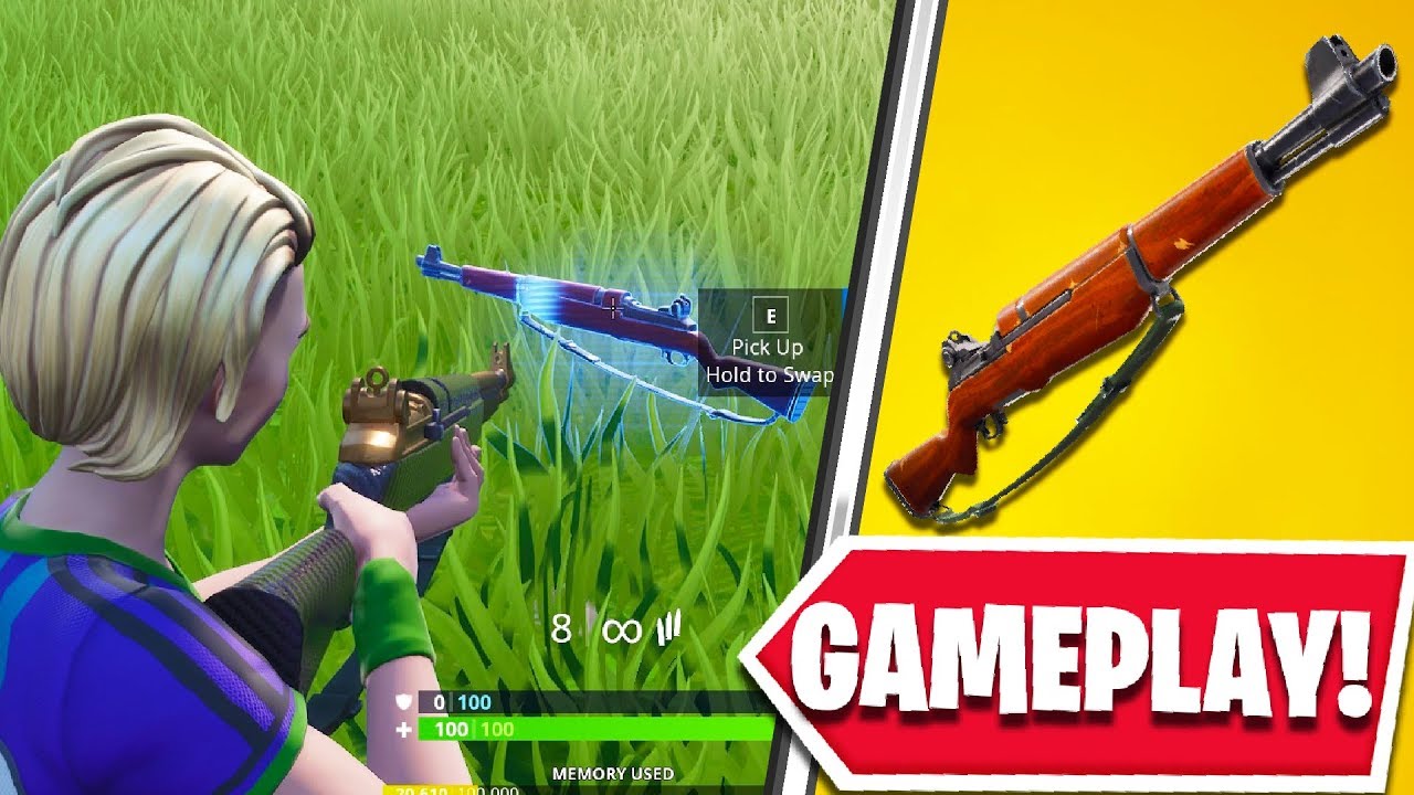 *NEW* FORTNITE INFANTRY RIFLE GAMEPLAY! (Update v7.40) - YouTube