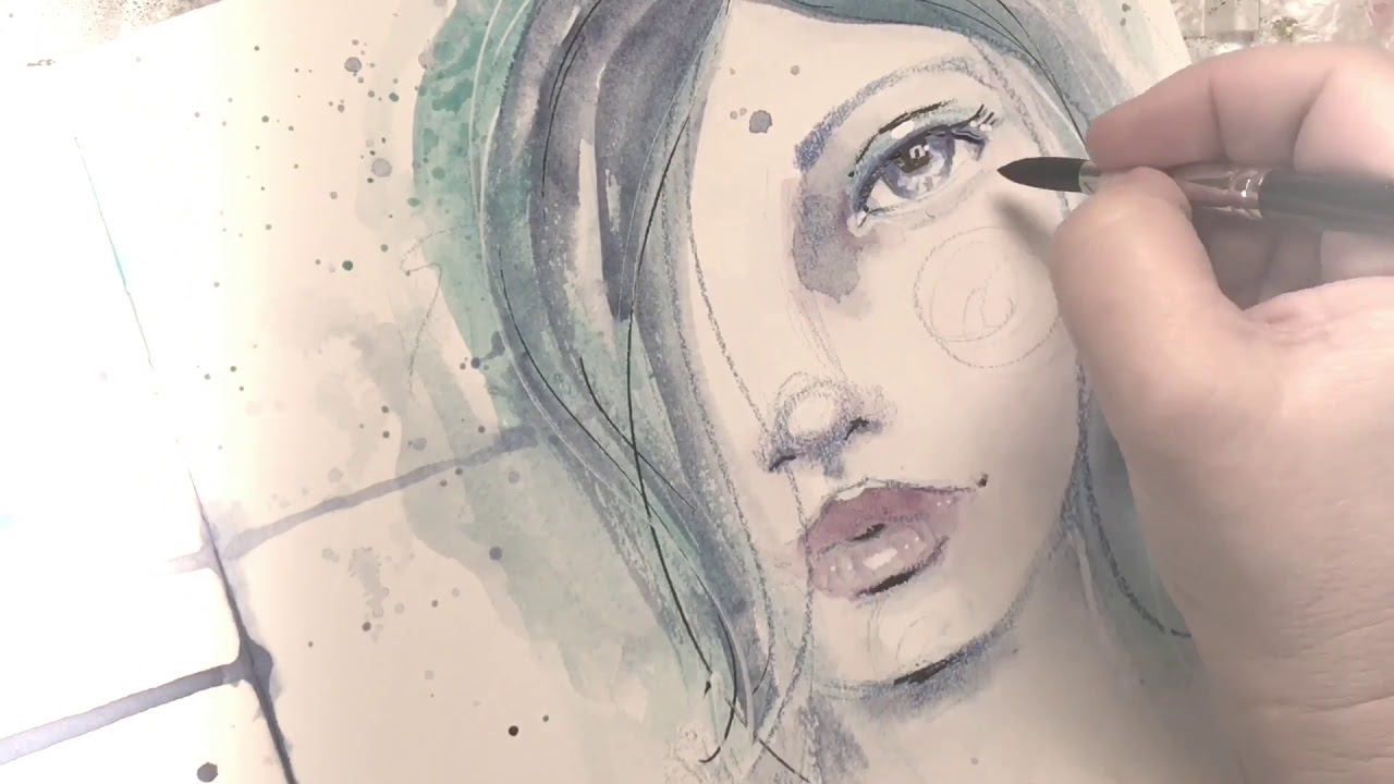 Make Art Journal Page | Jessica Sanders Art - YouTube