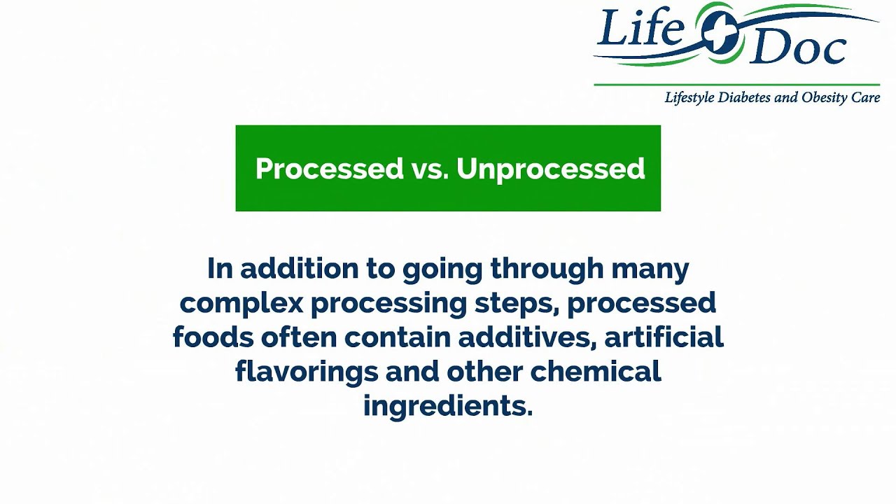 Common Myths: Processed vs. Unprocessed Foods - YouTube
