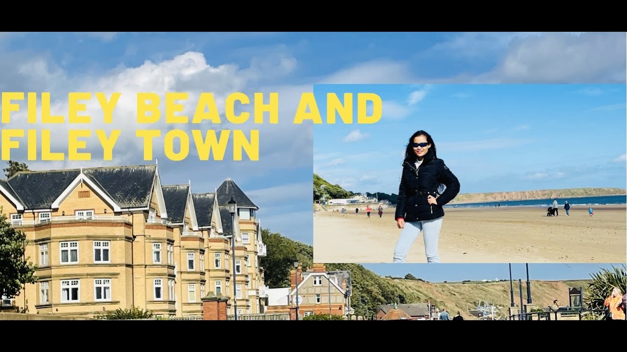 Filey Beach and Filey Town England - YouTube