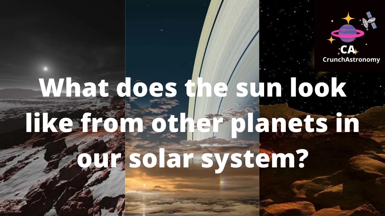What The Sun Looks Like From Other Planets - YouTube