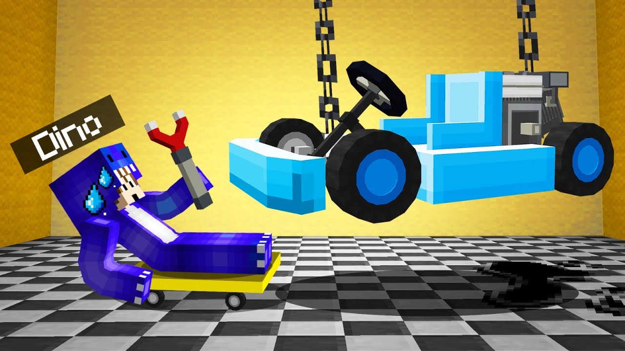 Building RACECARS In MINECRAFT! (Mechanic Mod) - YouTube