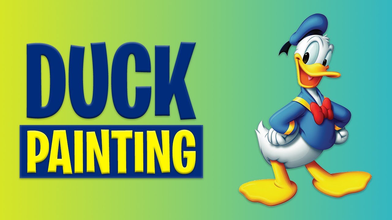DONALD DUCK Acrylic Painting | Drawing Timelapse | Disney | Draw Corn ...