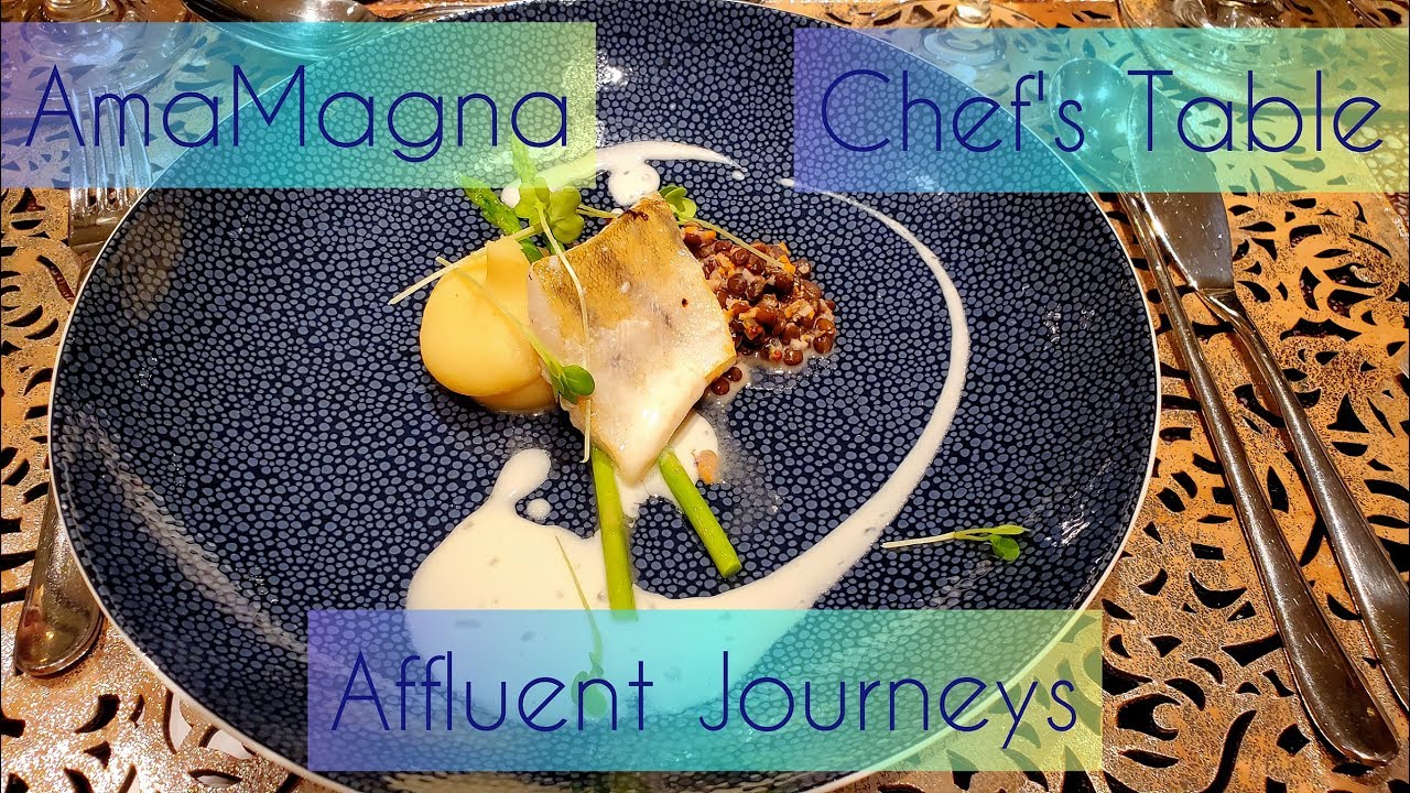 AmaWaterways AmaMagna Chef's Table Dinner - YouTube