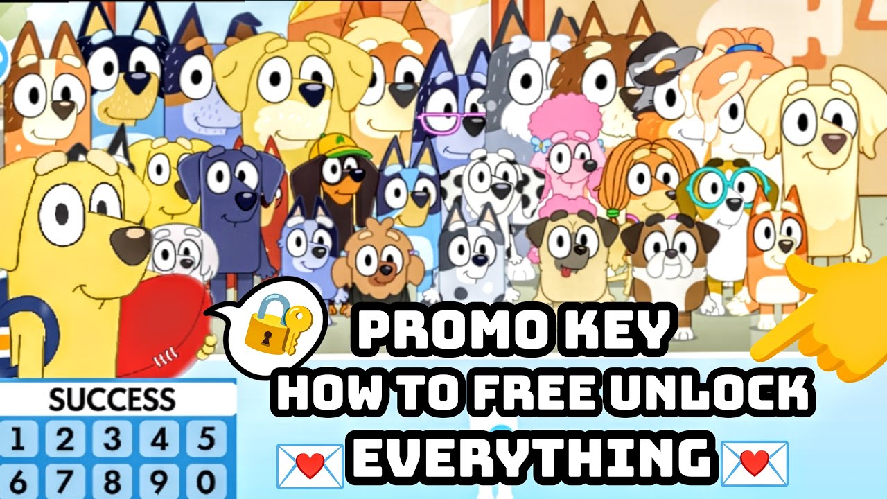 Bluey Let's Play Promo Key How To Free Unlock Everything In Bluey Lets ...