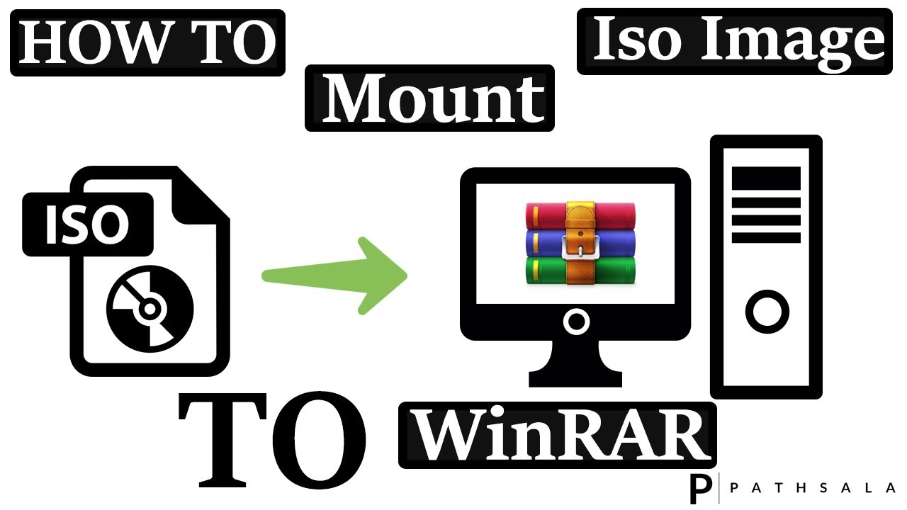 How To Mount ISO Image File To WinRAR On Windows 8/8.1/10/11? - YouTube