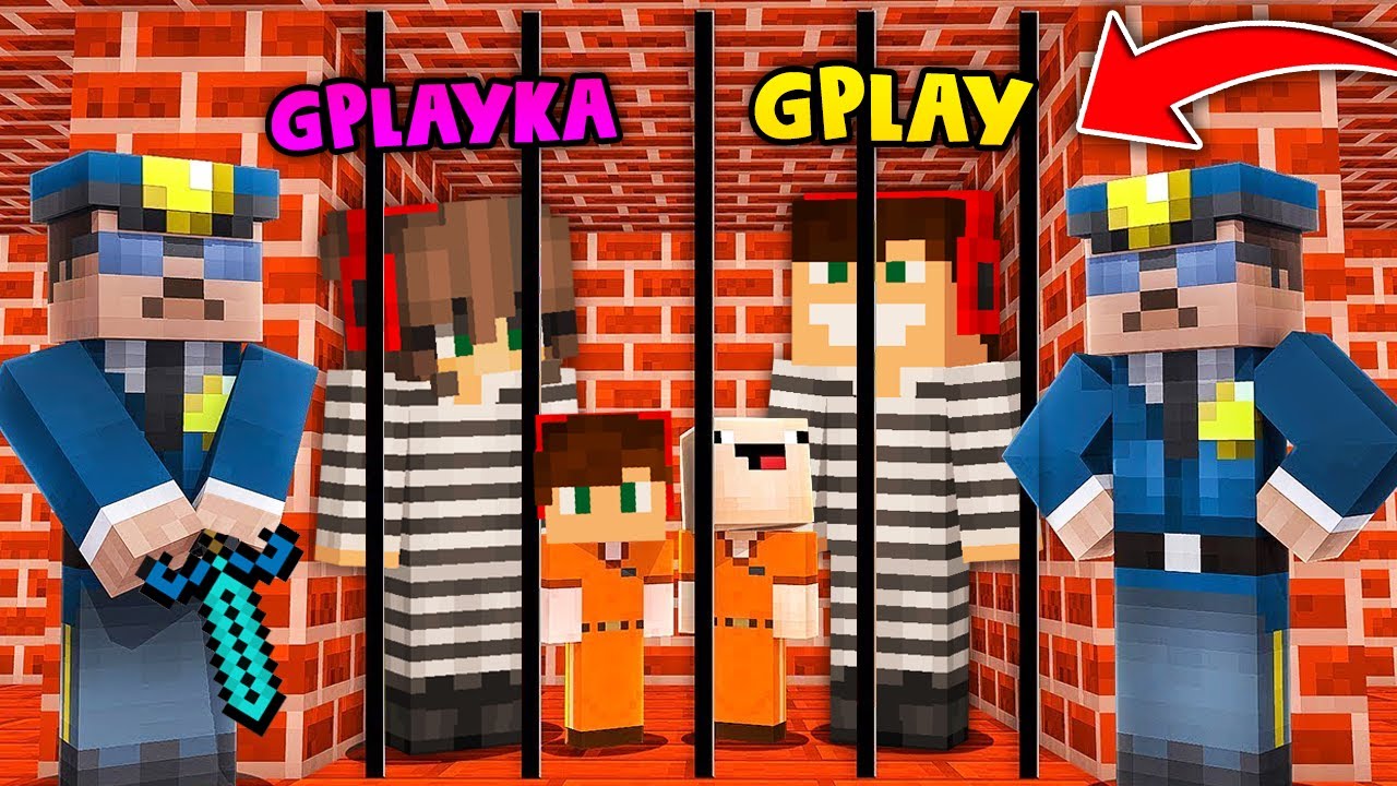 RODZINA GPLAYA TRAFIA DO WIĘZIENIA W MINECRAFT?! GPLAY & LUMI - YouTube