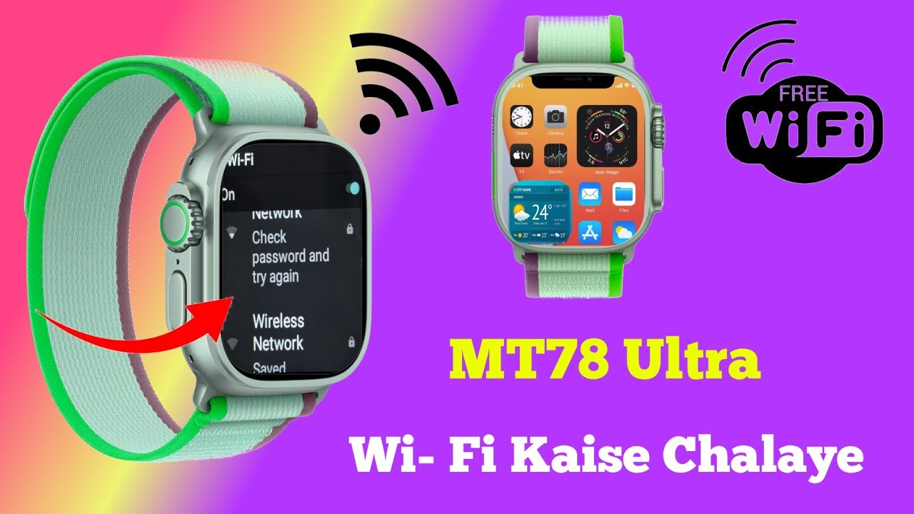 MT78 Ultra Smartwatch WiFi Kaise Chalaye | How To Use WiFi In MT78 ...