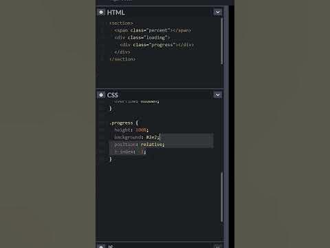 Loading barra de progresso com HTML, CSS e JavaScript - YouTube