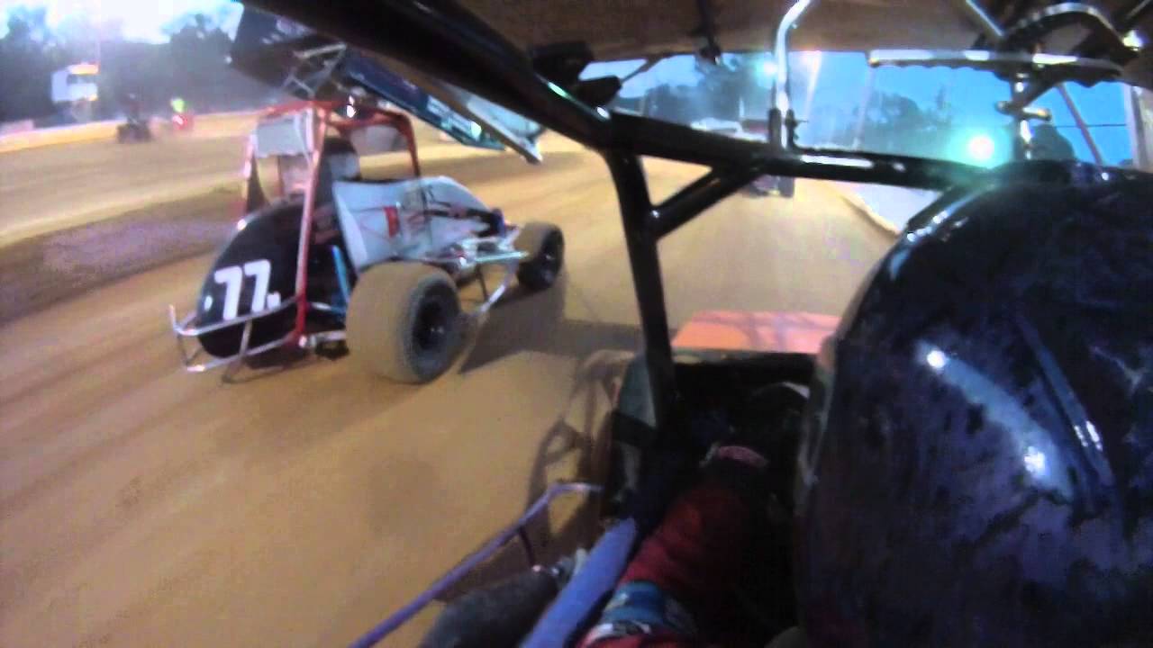 Reading Fairgrounds feature race in car with Dusty Adams - YouTube